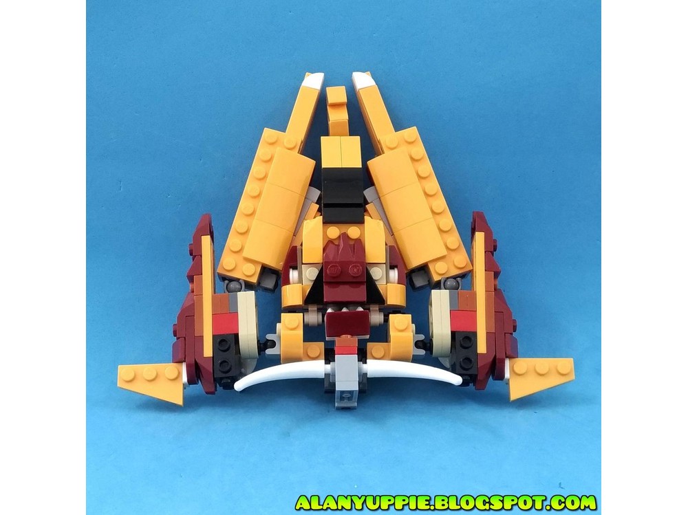 Lego Moc Transformer Cybertron Starscream From Lego Creator Set 31112