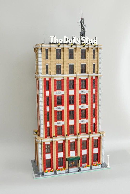 LEGO MOC Modular Skyscraper "The Daily Stud" by peedeejay | Rebrickable ...