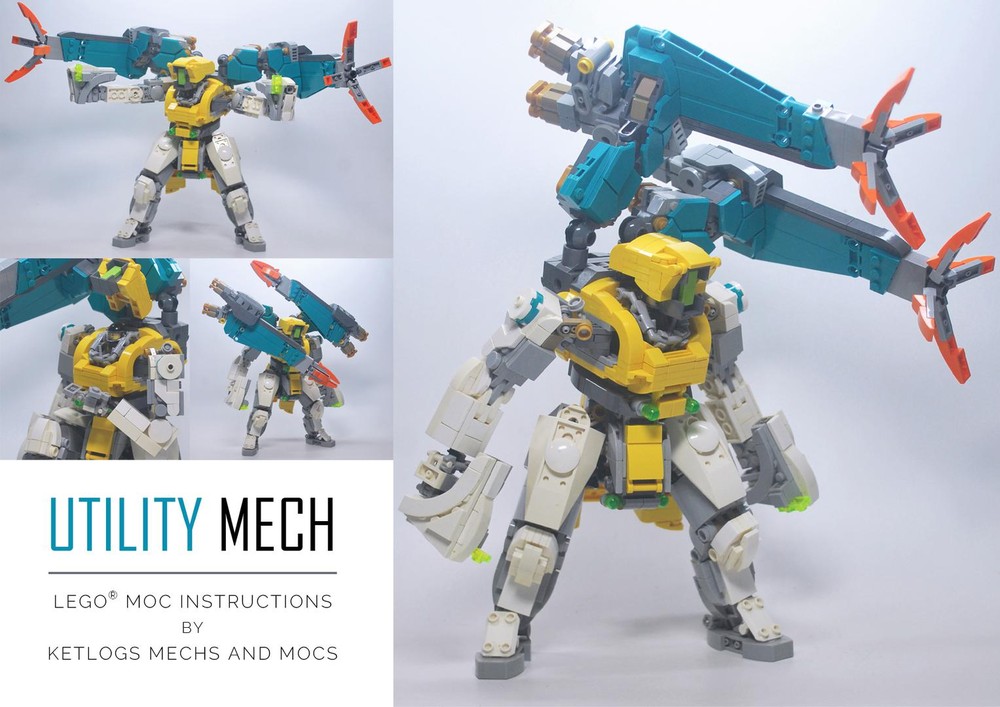 LEGO MOC Utility Mech by ketlogs_mechs_and_mocs | Rebrickable - Build ...