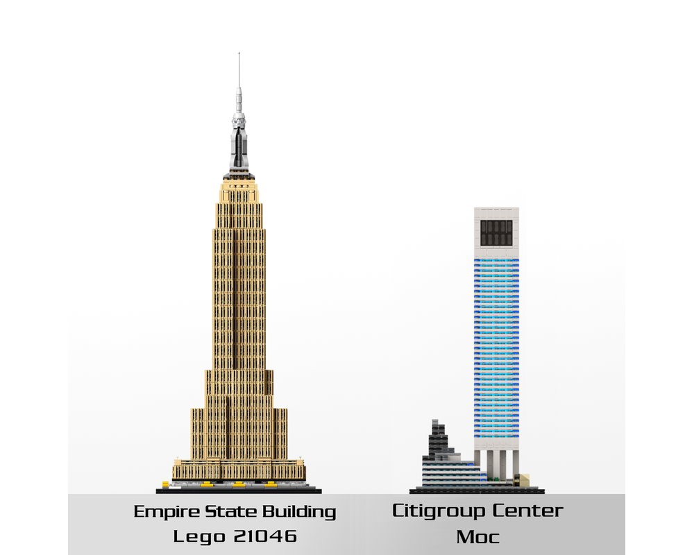 Lego Moc Citigroup Center Citicorp Center 1800 Scale By Spbrix