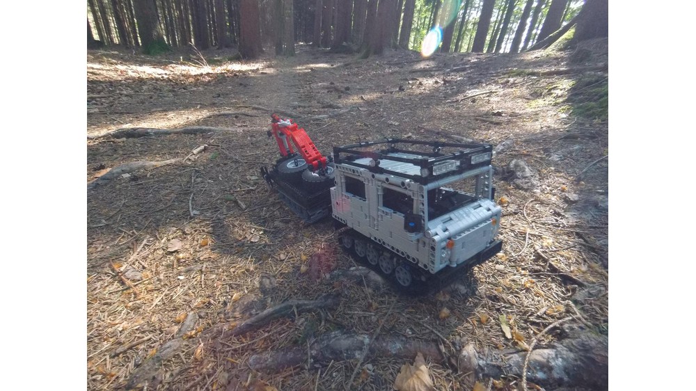 LEGO MOC Hägglunds BV 206 with crane by Stinkwell Exhaust Creations ...