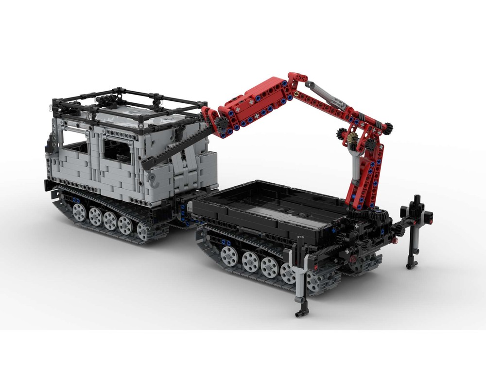LEGO MOC Hägglunds BV 206 with crane by Stinkwell Exhaust Creations ...