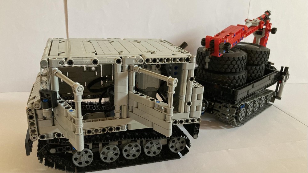 LEGO MOC Hägglunds BV 206 with crane by Stinkwell Exhaust Creations ...