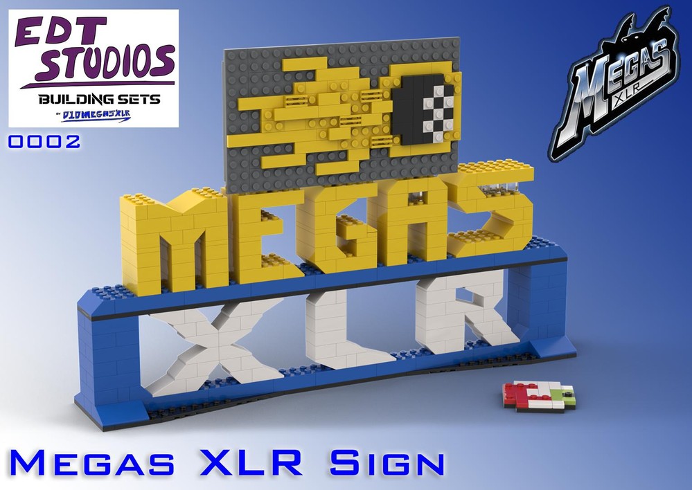 LEGO MOC Megas XLR Sign by D10MegasXLR | Rebrickable - Build with LEGO
