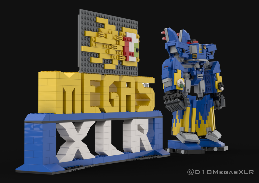 LEGO MOC Megas XLR Sign by D10MegasXLR | Rebrickable - Build with LEGO