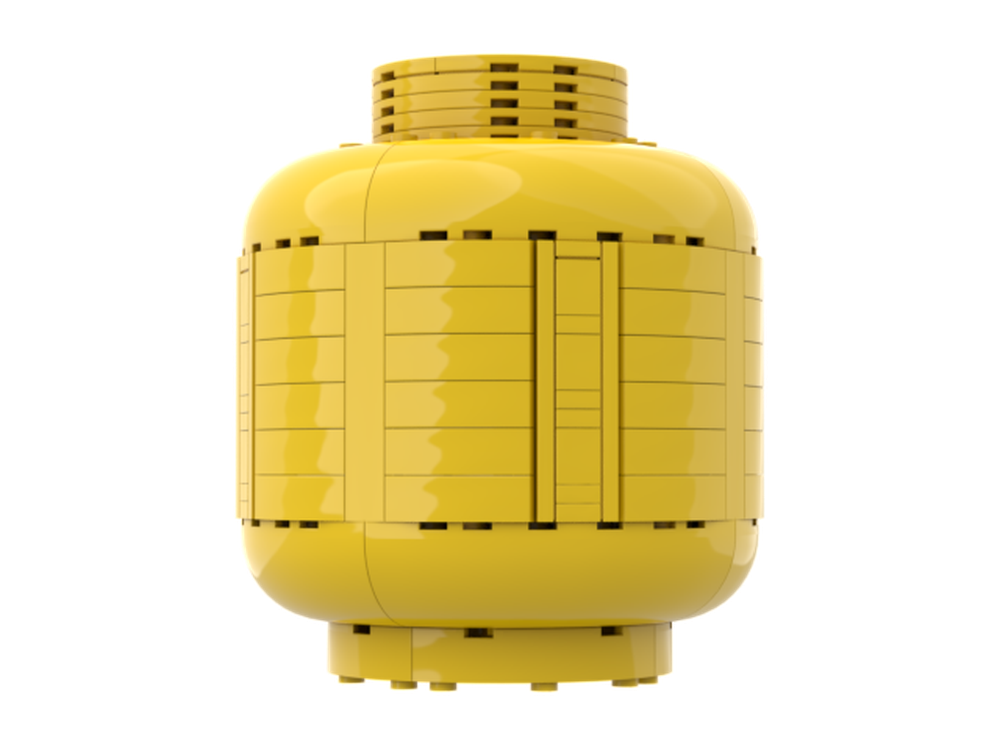 LEGO MOC Minifigure head by BrickUniverse | Rebrickable - Build with LEGO