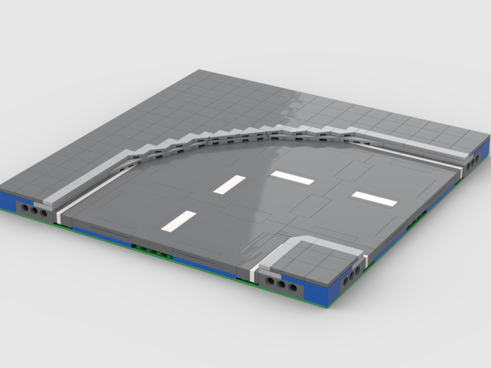 LEGO MOC Curve Road MILS Plate by data.bricks | Rebrickable - Build ...