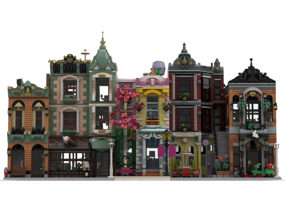 Lego Moc Community Center Alternate Design Of Set 41748 By Brick
