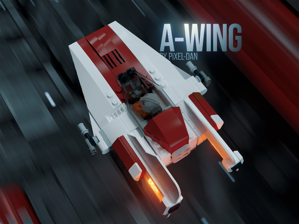 Lego Moc Pixel Dans A Wing Minifig Scale 15 Usd Only Free By