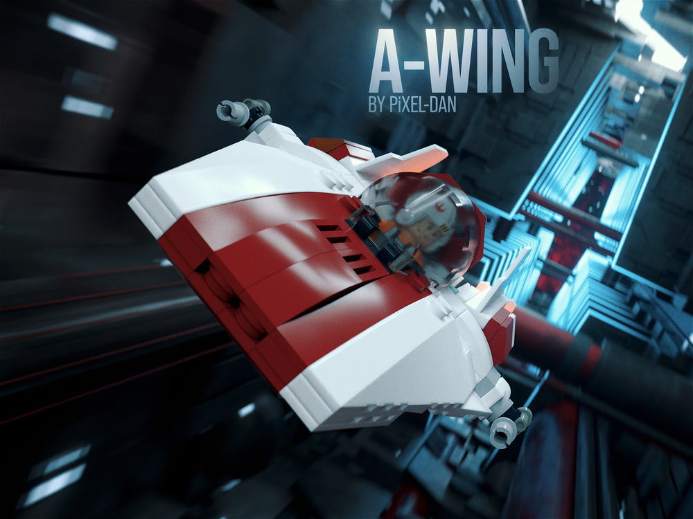 Lego Moc Pixel Dans A Wing Minifig Scale 15 Usd Only Free By
