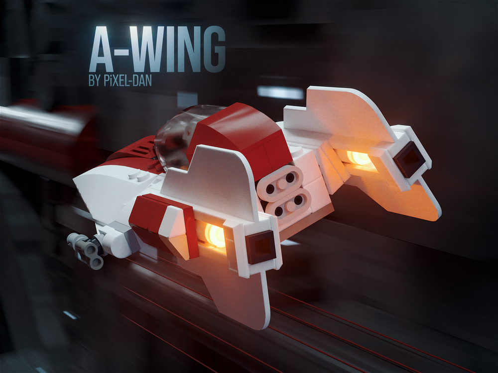 Lego Moc Pixel Dans A Wing Minifig Scale 15 Usd Only Free By