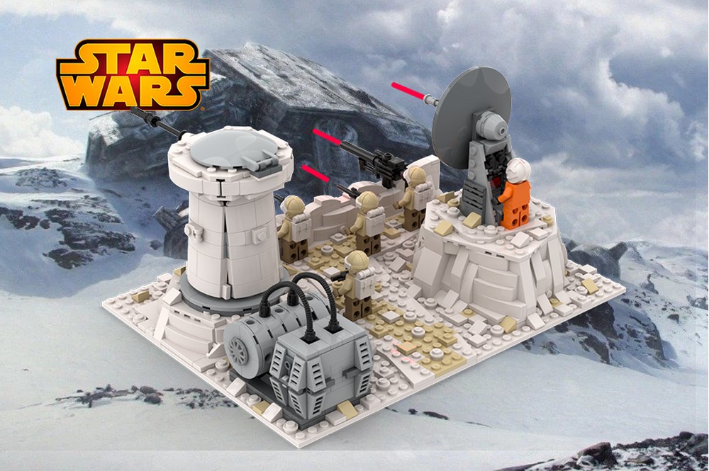 LEGO MOC-150680 SW Episode 5 Battle on Hoth (Rebel cannons) MOC by ...