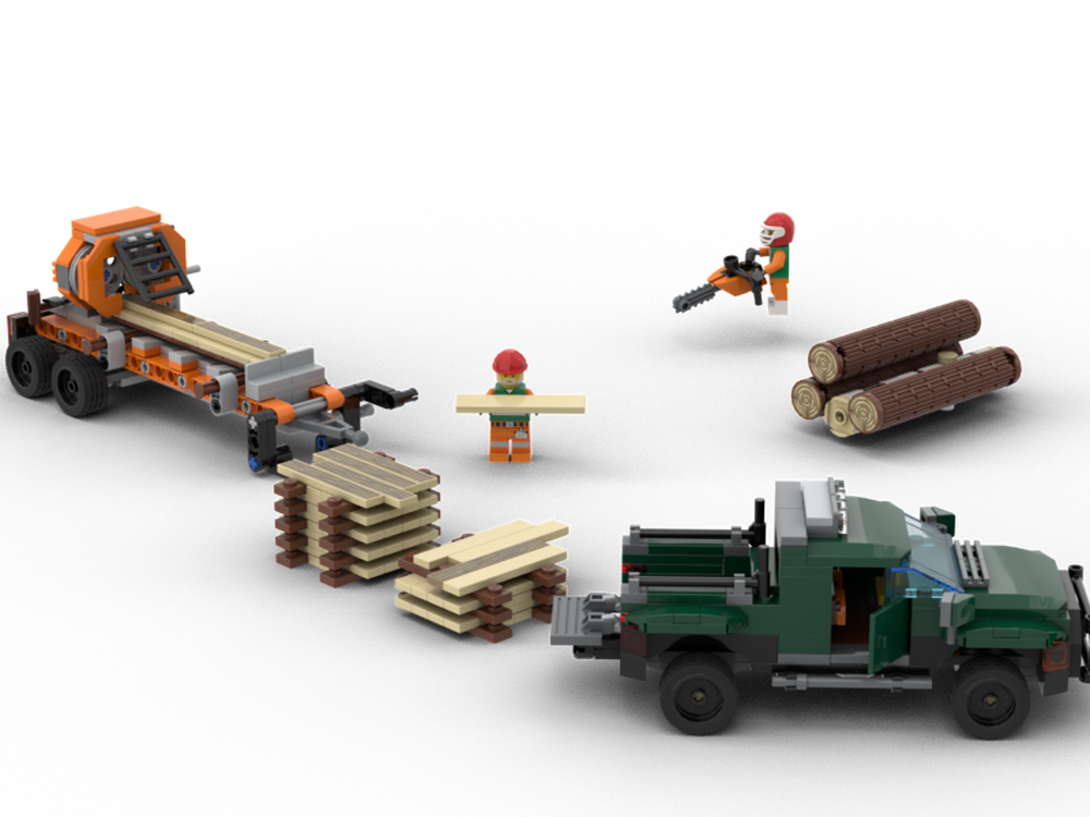 LEGO MOC Woodmizer sawmill - Mobile band saw by The_Forester ...