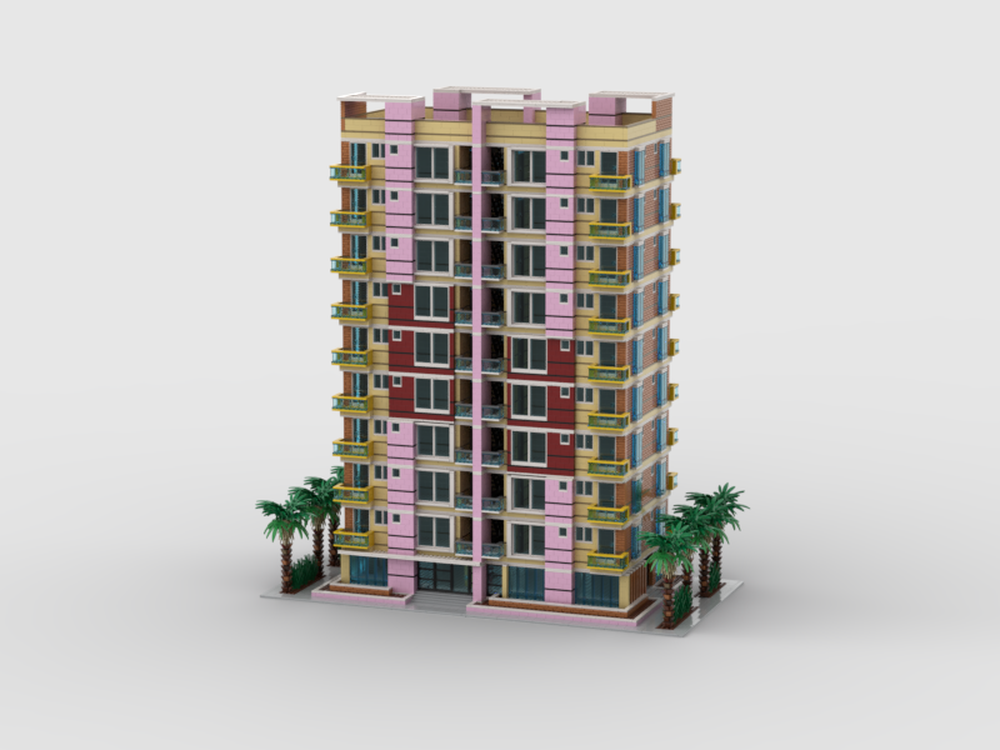 LEGO MOC Neapolitan Luxury Condo by Bevinsbricks | Rebrickable - Build ...