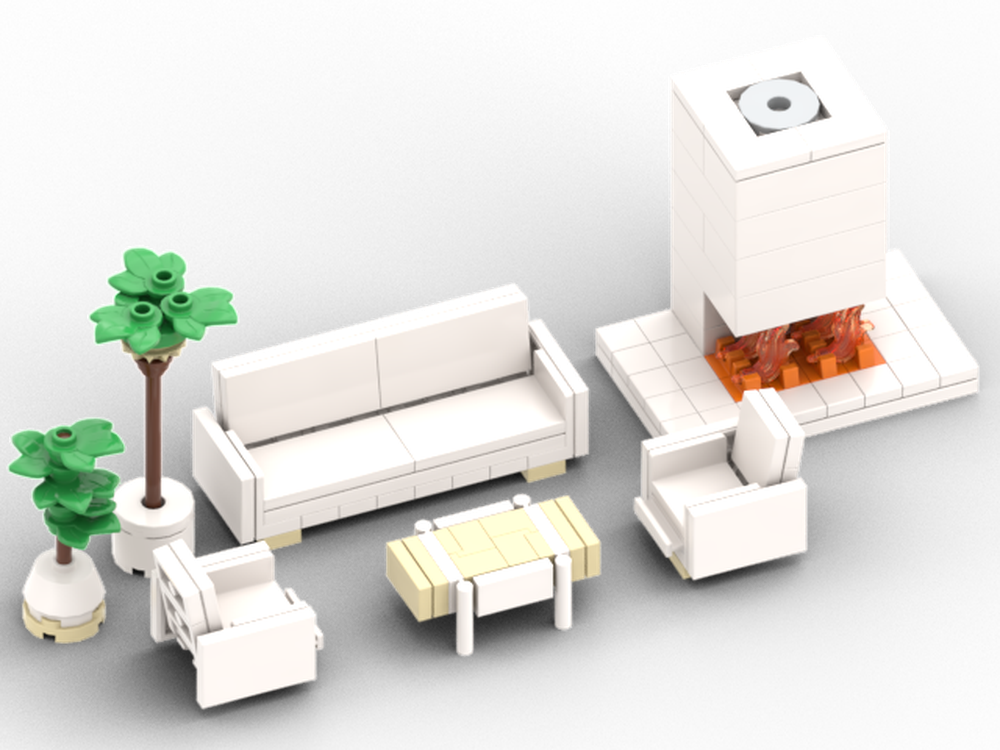 LEGO MOC Living room furniture by MadonnA | Rebrickable - Build with LEGO