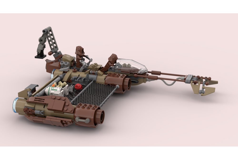 Lego Moc Jawa Speeder By Theario Rebrickable Build With Lego