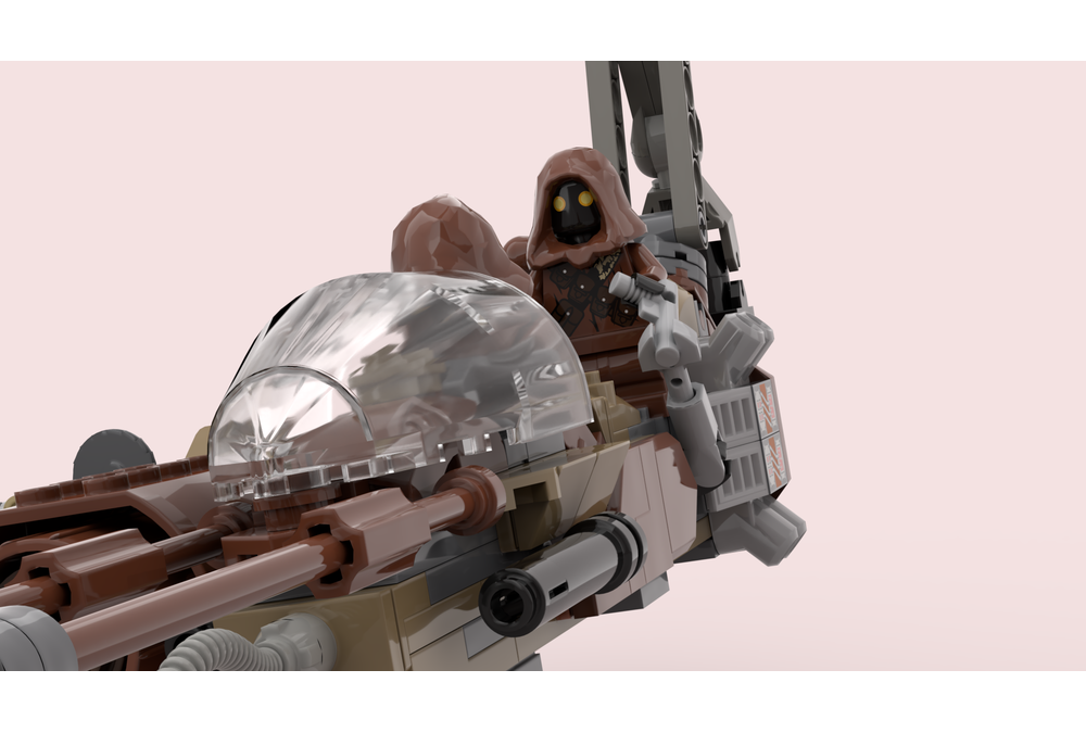 Lego Moc Jawa Speeder By Theario Rebrickable Build With Lego