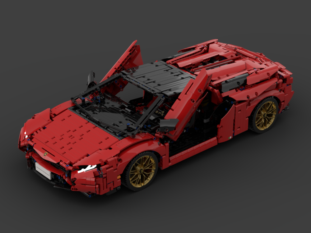 Lego Moc Lamborghini Aventador S Roadster By Sanulanr Rebrickable