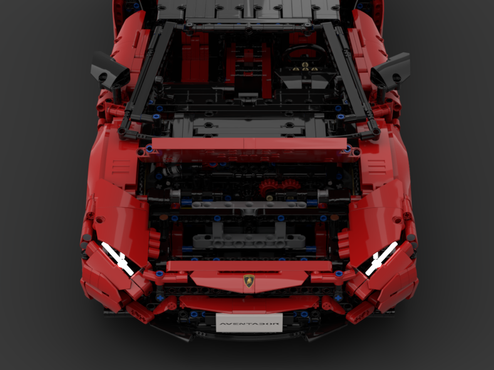 Lego Moc Lamborghini Aventador S Roadster By Sanulanr Rebrickable