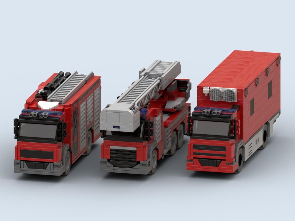 LEGO MOC Rotterdam Fire Vehicles Pack by mausbricks | Rebrickable ...