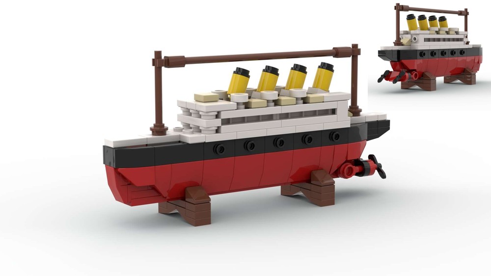 LEGO MOC Titanic (mini version) by barsim70 | Rebrickable - Build with LEGO
