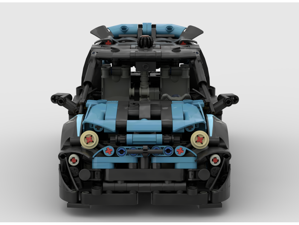 Lego Moc 42162 Abarth Agile Blue By Mirrorbricks Rebrickable Build