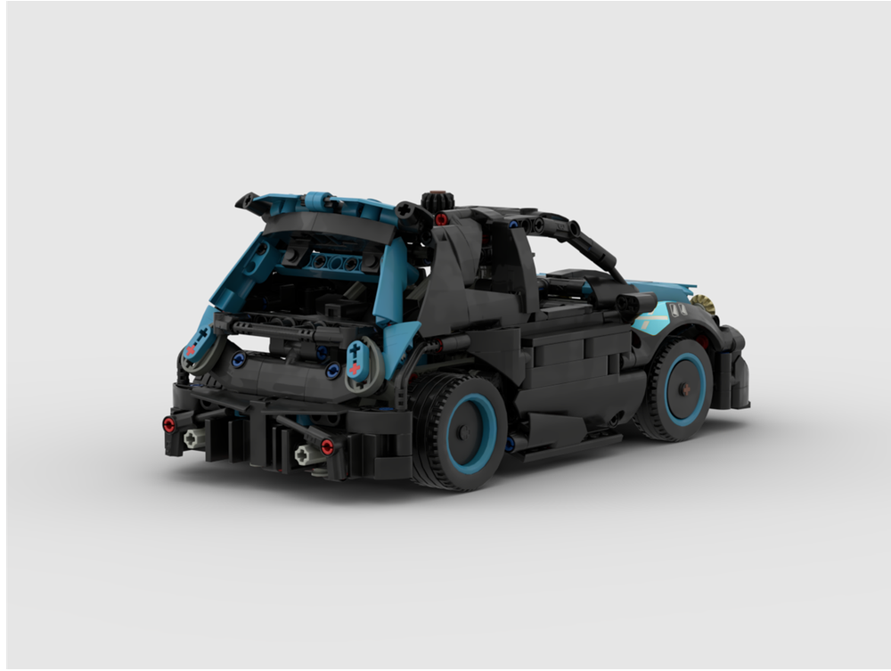 Lego Moc 42162 Abarth Agile Blue By Mirrorbricks Rebrickable Build