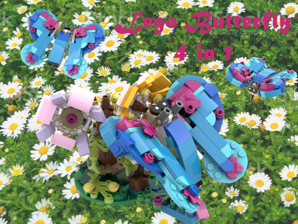 LEGO MOC BUTTERFLY + Flower Stand (31136 Alternative Build) by gladubid ...