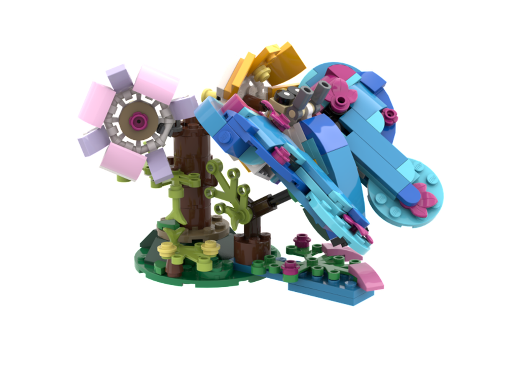 Lego Moc Butterfly Flower Stand 31136 Alternative Build By Gladubid