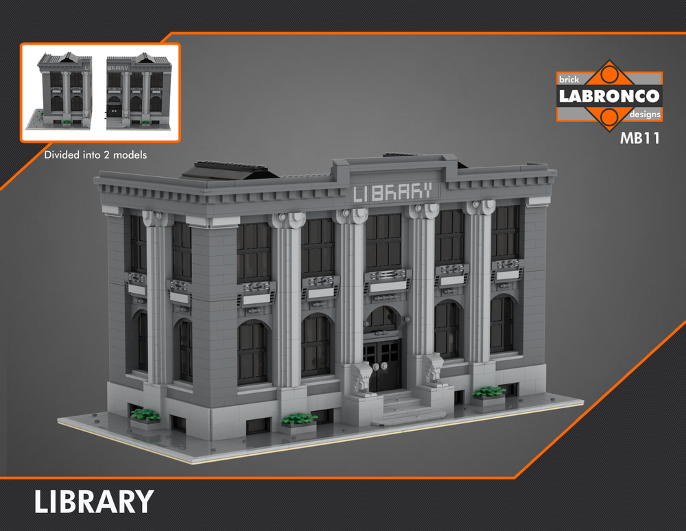 LEGO MOC MB11 - Library by Labronco Brick Designs | Rebrickable - Build ...