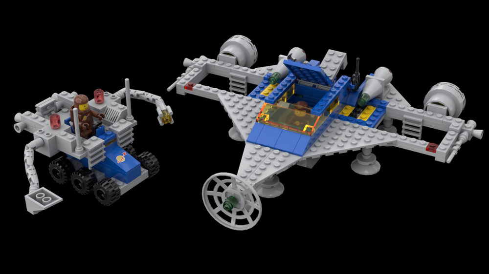 LEGO MOC Classic Space Reimagined: Delta Spacecraft, "Super Model ...