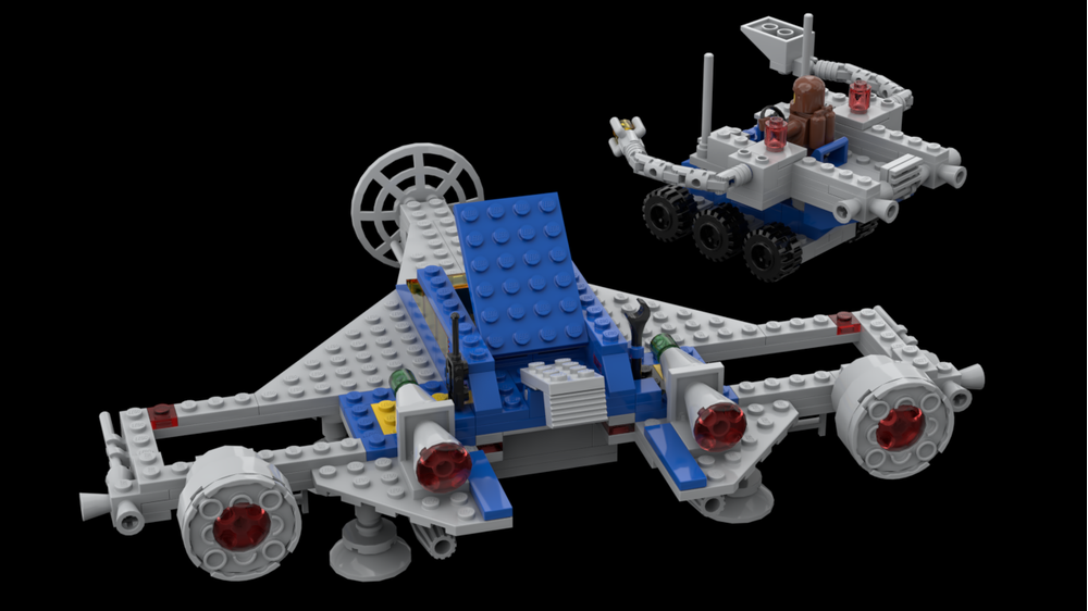 LEGO MOC Classic Space Reimagined: Delta Spacecraft, "Super Model ...