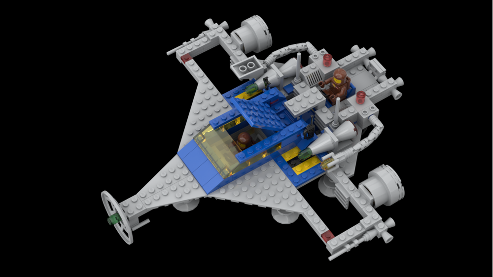 LEGO MOC Classic Space Reimagined: Delta Spacecraft, "Super Model ...