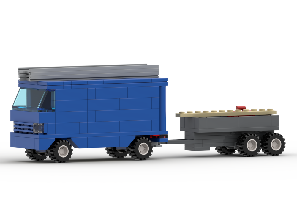 LEGO MOC Van with trailer by P4tp4t | Rebrickable - Build with LEGO