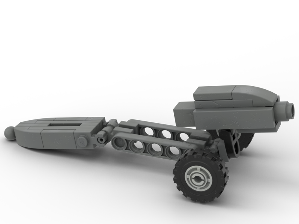 LEGO MOC 85mm Howitzer and M416 Trailer by datlegoman | Rebrickable ...