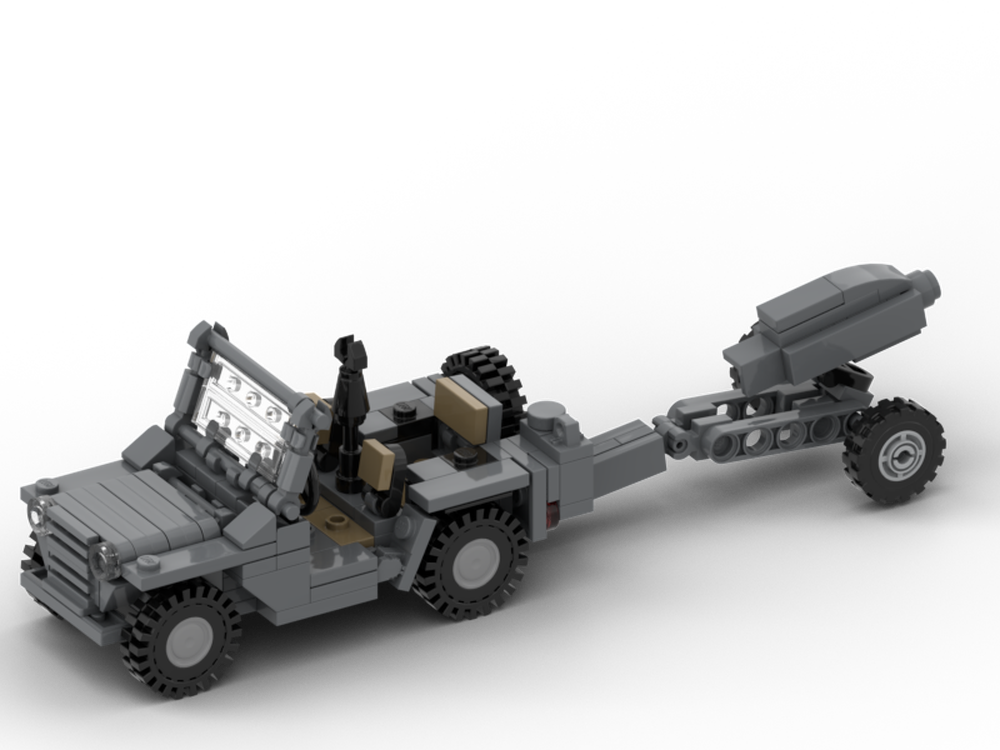 Lego Moc 85mm Howitzer And M416 Trailer By Datlegoman Rebrickable