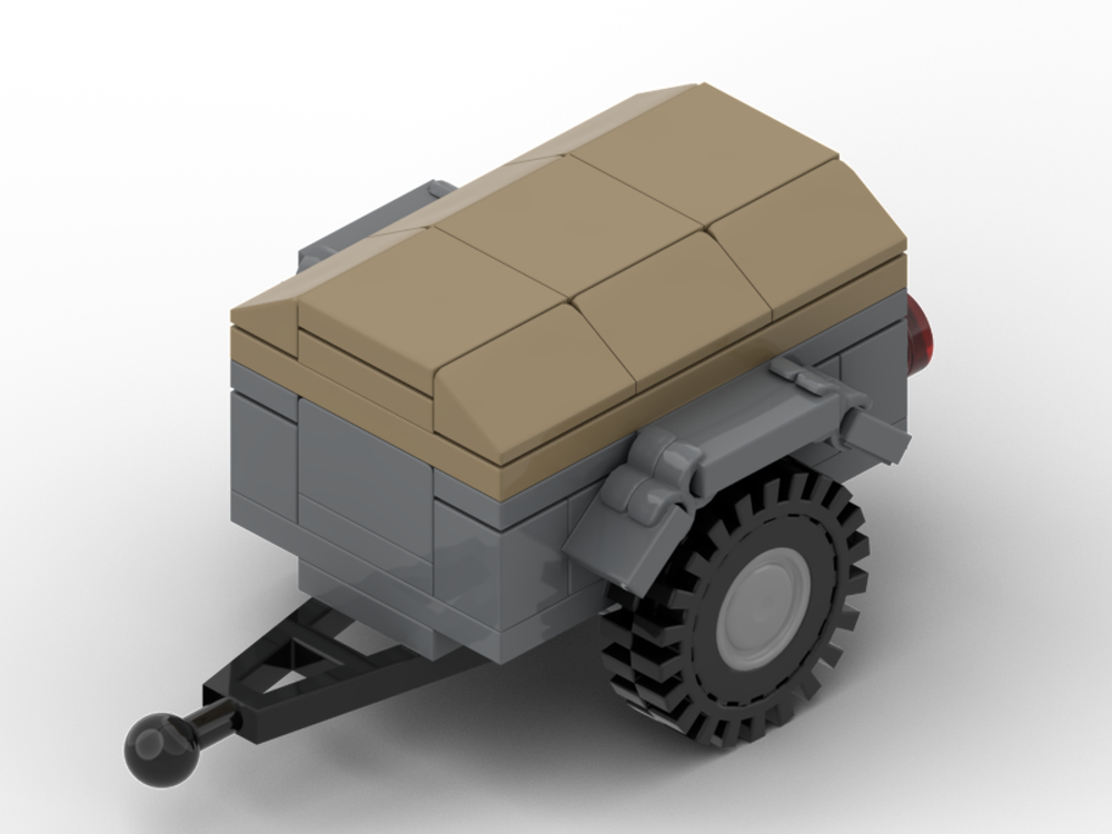 LEGO MOC 85mm Howitzer and M416 Trailer by datlegoman | Rebrickable ...