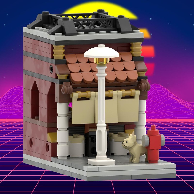 LEGO MOC Ramen Noodle Food Stand by Curraheetom | Rebrickable - Build ...