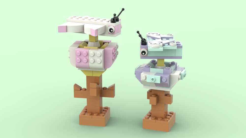 LEGO MOC 11028 Butterflys and flowers by Lenarex | Rebrickable - Build ...