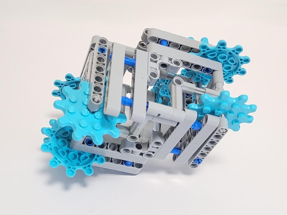 LEGO MOC Geared cube net by jemunoz0 | Rebrickable - Build with LEGO