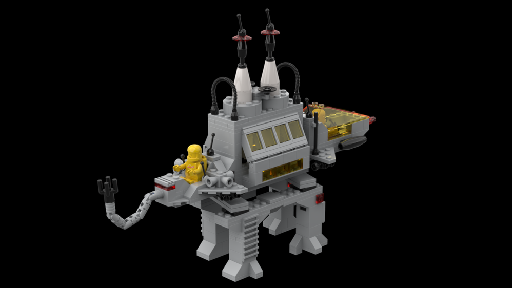 LEGO MOC Classic Space Reimagined: Alien Moon Stalker 6940 by watson ...