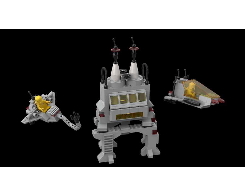 LEGO MOC Classic Space Reimagined: Alien Moon Stalker 6940 by watson ...