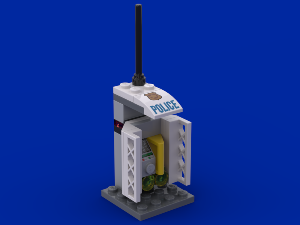 LEGO MOC 60136 - Phone Booth by Stoeptegel | Rebrickable - Build with LEGO
