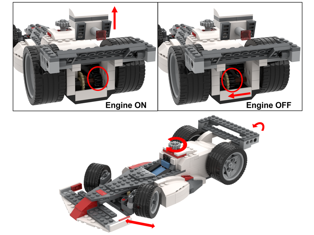 LEGO MOC F1 CAR, working steering and V8 engine by Phil-Swift4 ...
