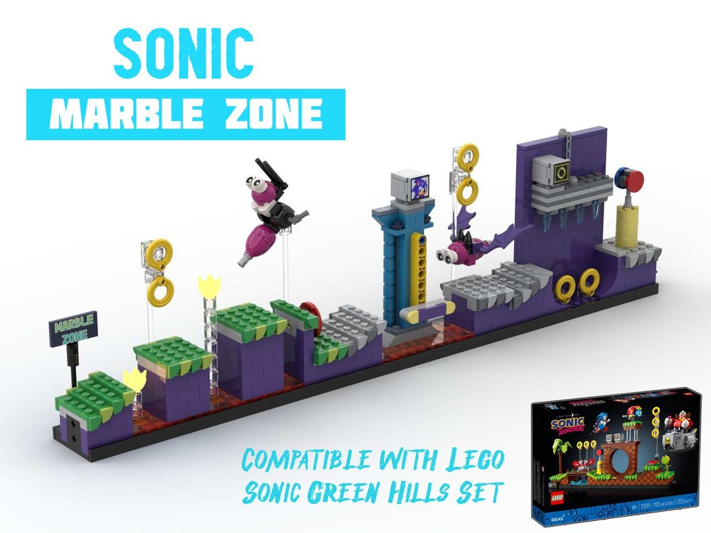 LEGO MOC Sonic the Hedgehog Marble Zone by @LegoRedders | Rebrickable ...