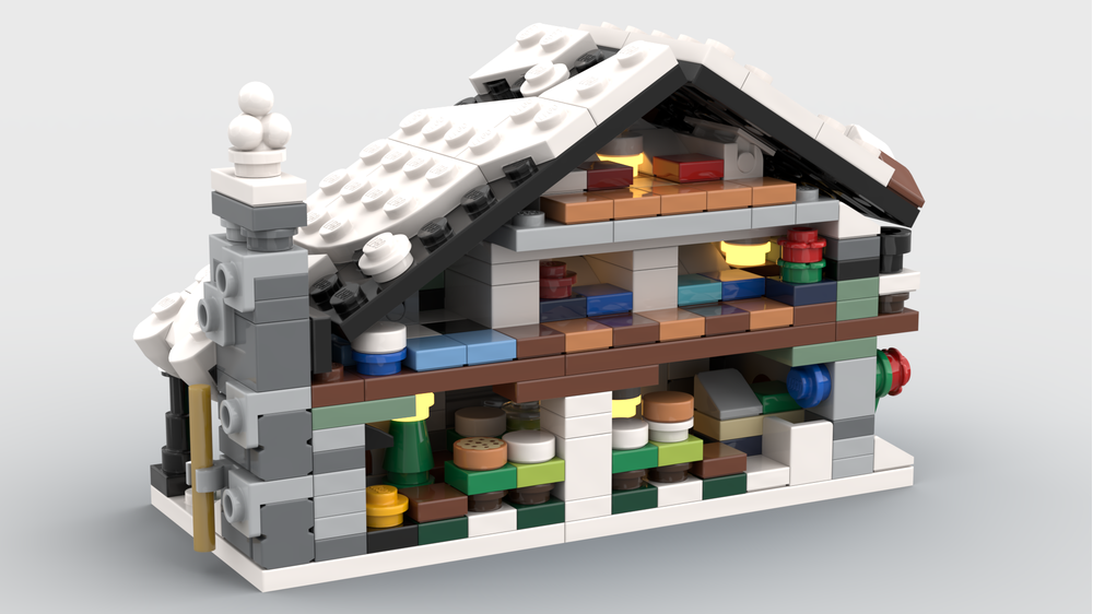 LEGO MOC Mini 910004 Winter Chalet by christromans | Rebrickable ...