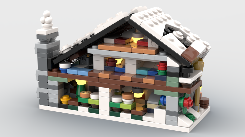 LEGO MOC Mini 910004 Winter Chalet by christromans | Rebrickable ...