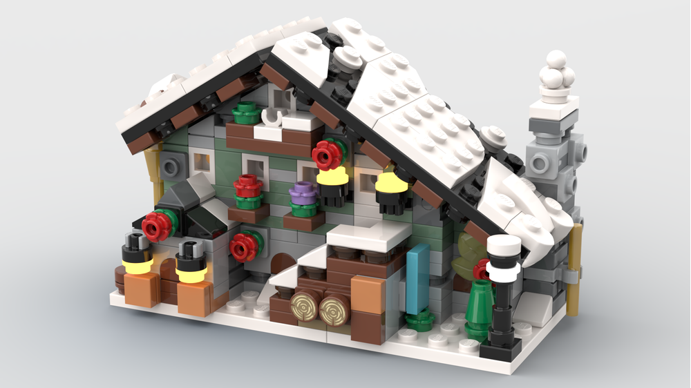 LEGO MOC Mini 910004 Winter Chalet by christromans | Rebrickable ...