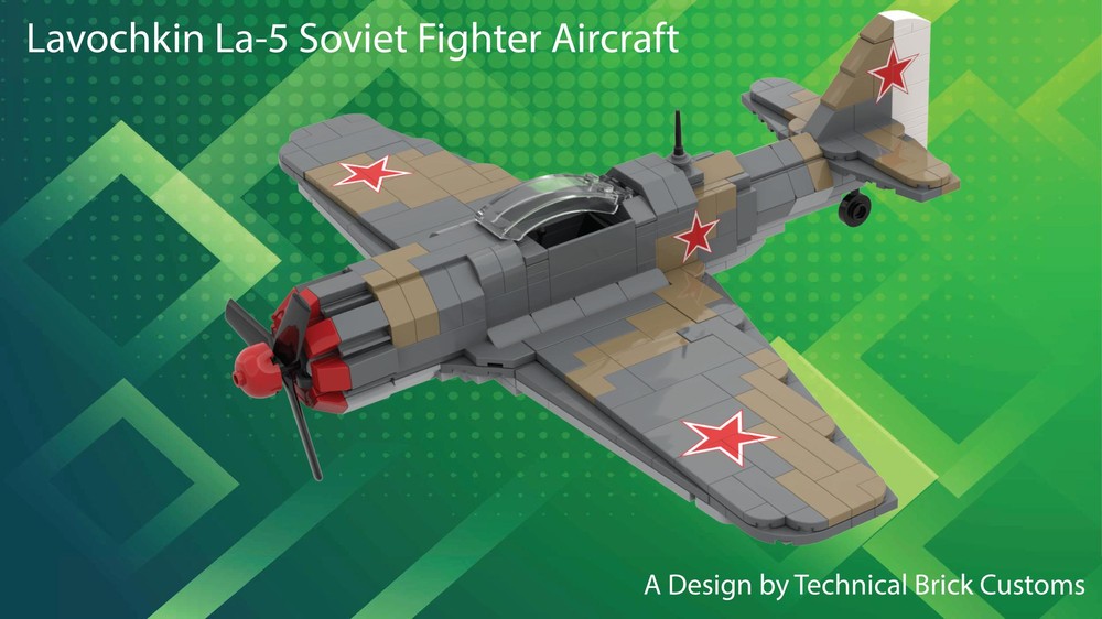 LEGO MOC Lavochkin La-5FN Summer Camo by TechnicalBrickCustoms ...