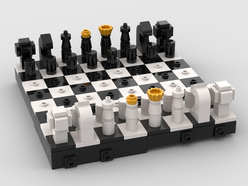 LEGO MOC Travel Chess Set by Gobboleone | Rebrickable - Build with LEGO